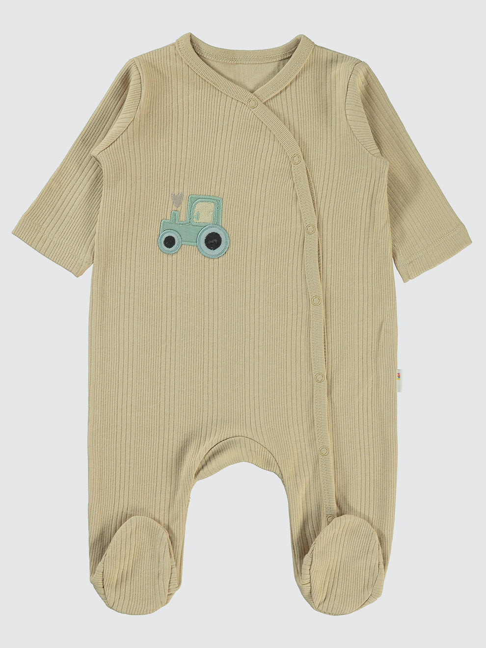 Beige Car Overall – Tiny Trendsetters